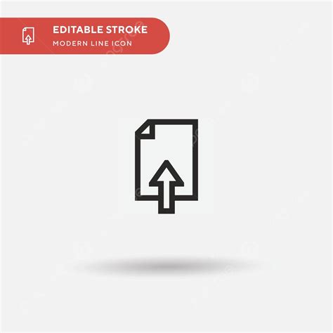 Simple Vector Icon For Uploading Files A Symbolic Design Template Vector Paper Uploading