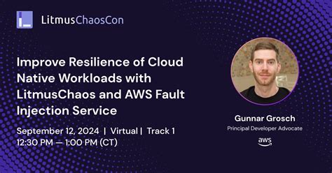 Litmuschaos On Linkedin Speaker Announcement Join Gunnar Grosch
