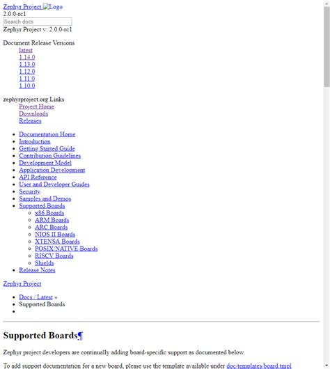 Web Browser References To Doc Folders Are Not Displaying Properly · Issue 134 · Zephyrproject