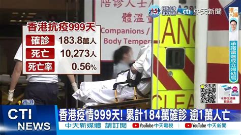 【每日必看】香港疫情999天 累計184萬確診 逾1萬人亡 20221018 中天新聞ctinews Youtube