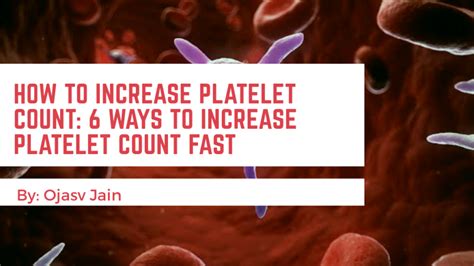 How To Increase Platelet Count Ways To Increase Platelet Count Fast World Wire