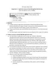 Ass Pdf CSCI Winter Assignment Application Survey On Data Mining Data