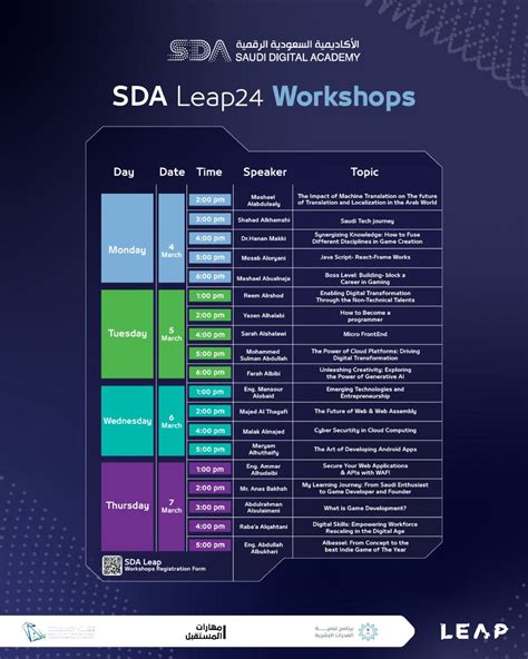 ‏انضم إلى ورش عمل الأكاديمية السعودية الرقمية في ليب24 وتعرّف على آفاق جديدة في عالم التقنية