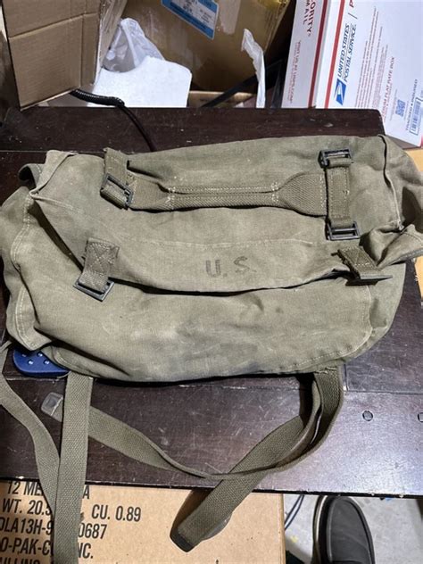 Original Us Military Issue M 1945 Cargo Field Pack Lower Bag Od Green