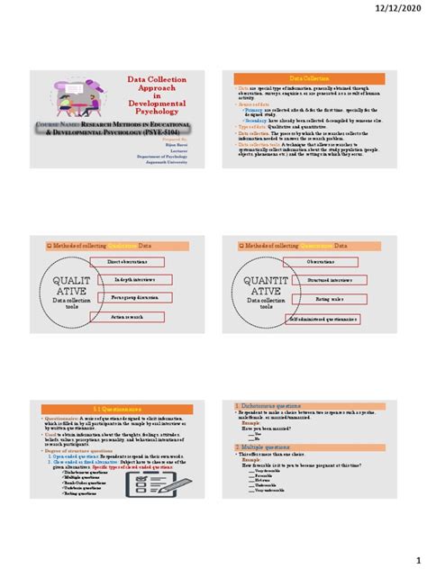 Chapter 2 Old Data Collection Approach In Developmental Psychology Pdf Focus Group Methodology