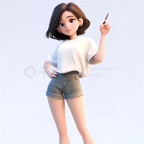 3d数字艺术 3d卡通女演员职业人物形象 Ai立体元素免费下载 Png格式 2784像素 编号70213088 千图网