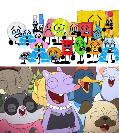 The Crowd Laughs At Something Bfdi Crying By Fyims On Deviantart