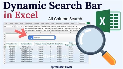 How To Make Search Bar In Excel All Column Search Spreadsheet Tutorials