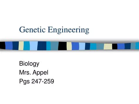 PPT Genetic Engineering PowerPoint Presentation Free Download ID 58420
