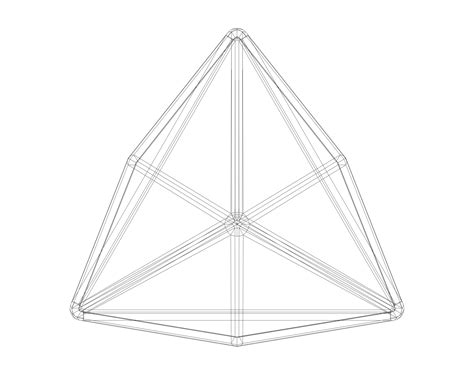 3mf File Wireframe Shape Triakis Tetrahedron 🎨・3d Print Design To Download・cults