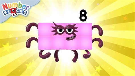 Numberblock 8 The Super Hero Block Learn To Count 12345678 Numberblocks Youtube