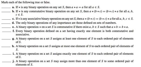 Solved Mark Each Of The Following True Or False A If Is