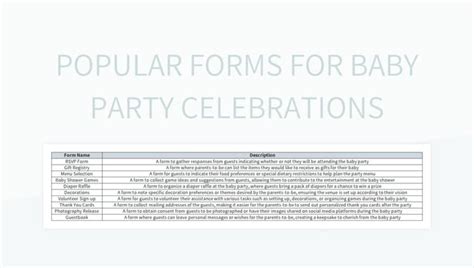 Free Gender Reveal Party Templates For Google Sheets And Microsoft Excel Slidesdocs