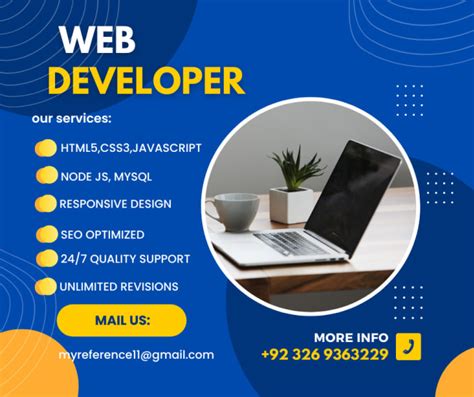 be your front end web developer html css and javascript by