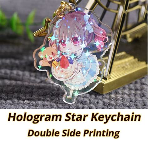 Custom Logo Keychain Full Color Logo Printing On Keychain Etsy