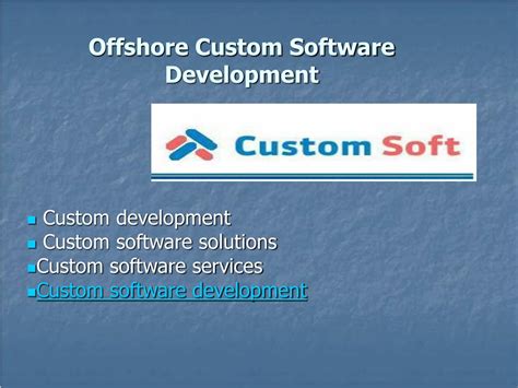 PPT Custom Software Development PowerPoint Presentation Free Download ID 122339