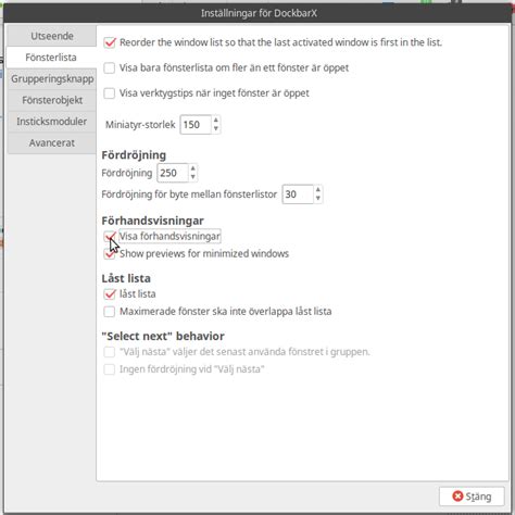 Compiz Scale Plugin With Xfce4 Dockbarx Plugin Ask Ubuntu