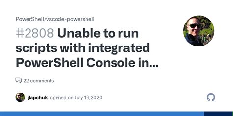 Unable To Run Scripts With Integrated Powershell Console In Vscode 147
