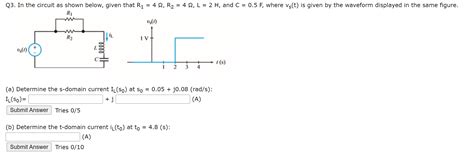 Solved Q3 In The Circuit As Shown Below Given That Chegg Com