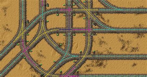 A Four Lane T Junction R Factorio