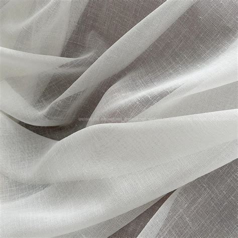 Структурний потовщений льон однотонний гардини з льону у молочному кольорі на відріз купити в