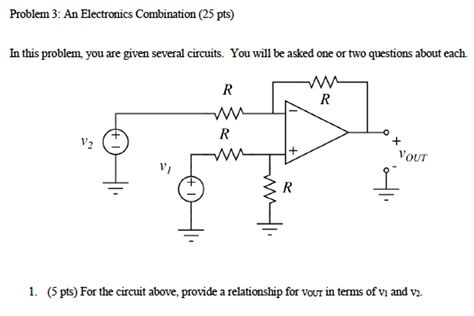 Solved An Electronics Combination In This Problem You Are Chegg Com