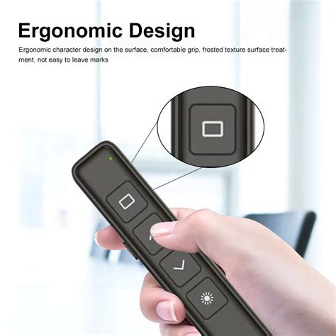 Rechargable 2 4ghz Rf Wireless Presenter Remote Controller Usb Pointer For Projector Powerpoint