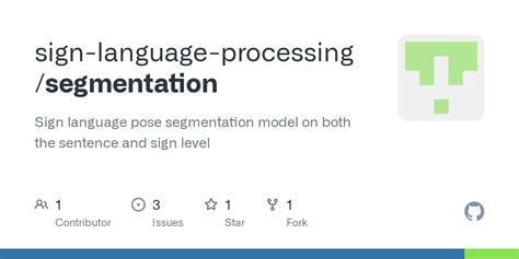 Segmentation README Md At Main Sign Language Processing Segmentation GitHub