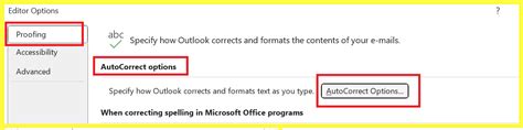 How To Turn Off Proofing Exceptions Within Outlook Microsoft Qanda