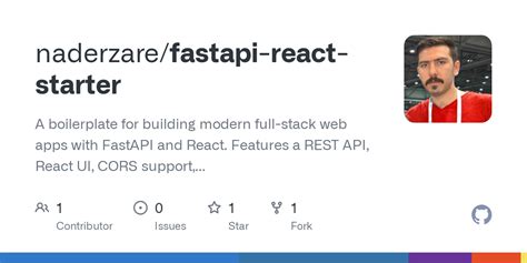 GitHub Naderzare Fastapi React Starter A Boilerplate For Building Modern Full Stack Web Apps