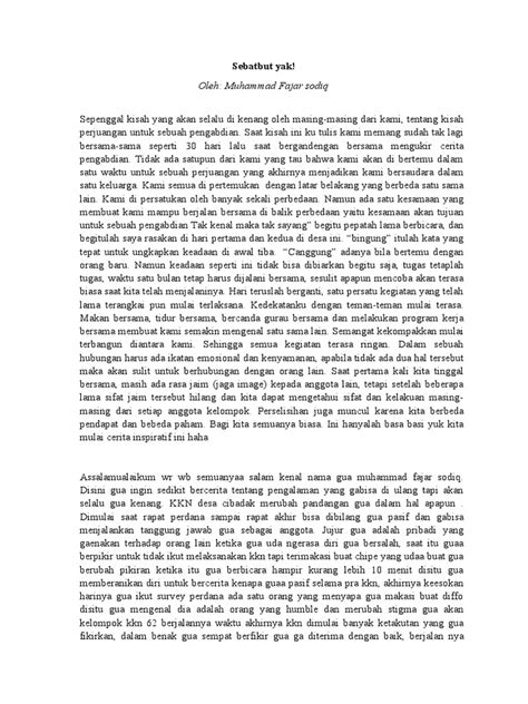 Kkn 62 Muhammad Fajar Sodiq Pdf