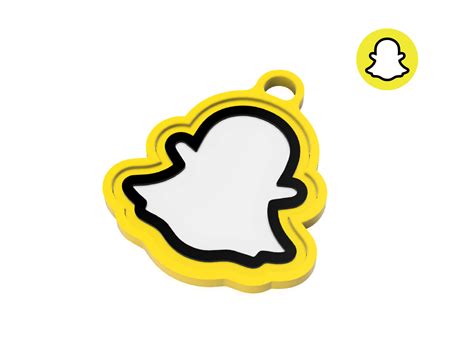 Snapchat Keychain By Vismond MakerWorld
