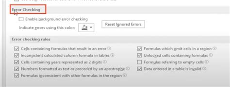 Excel Error Checking A Complete Guide To Formula Error Detection And