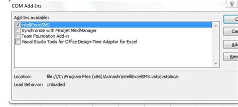 C Excel Vsto Addinx86 And X64 Both Setup Loaded Successfully In