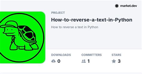 How To Reverse A Text In Python Ecosystem Directory Market Dev