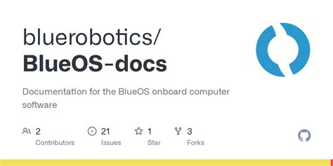 Github Bluerobotics Blueos Docs Documentation For The Blueos Onboard Computer Software