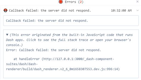 What Is The Cause Of Callback Failure Dash Python Plotly Community Forum