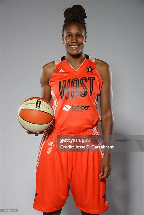 Rebekkah Brunson Of The Western Conference All Stars Poses For A