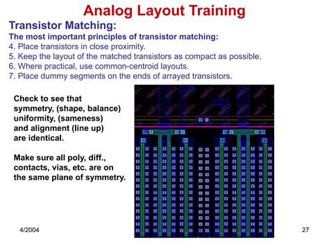 Analog Layout Basic Analog Layout Basic Analog Layout Basic Pptx