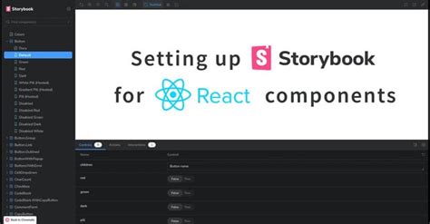 Setting Up Storybook For A React Component Library Rfrontend