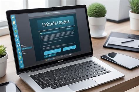 Premium Photo Modish Software Update Enhancing Device Performance