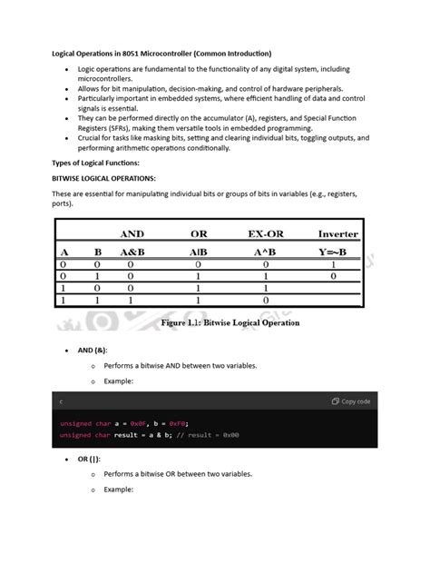 Logical Operations Pdf Arithmetic Computer Programming