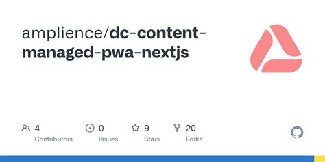 Github Ampliencedc Content Managed Pwa Nextjs