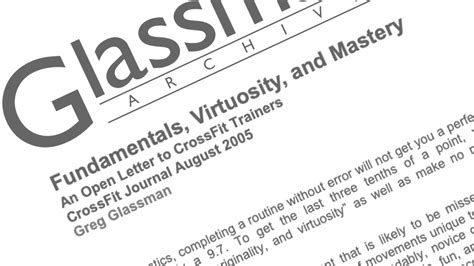 Fundamentals Virtuosity And Mastery The Broken Science Initiative