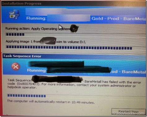 Running “apply Operating System” Is Failing With Error Code 0x80070241