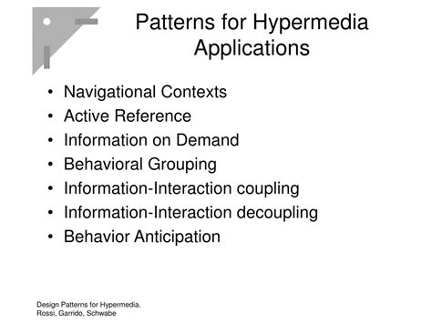 Ppt Design Patterns For The Hypermedia Domain Powerpoint Presentation