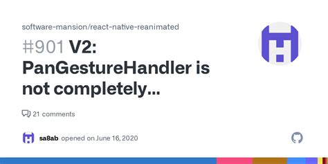 V2 Pangesturehandler Is Not Completely Intruptable · Issue 901 · Software Mansionreact Native