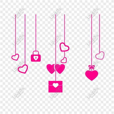 발렌타인 사랑 장식 그림 Png 일러스트 무료 다운로드 Lovepik