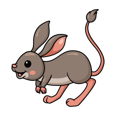 Cute Little Jerboa Cartoon Character 13812512 Vector Art At Vecteezy