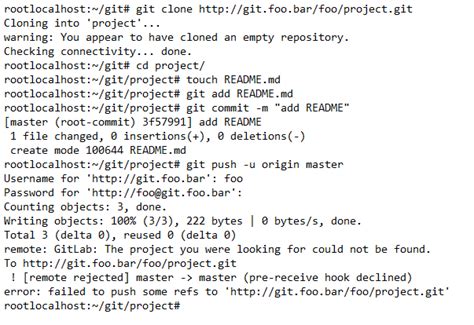 Gitlab Issue With Git Push Stack Overflow